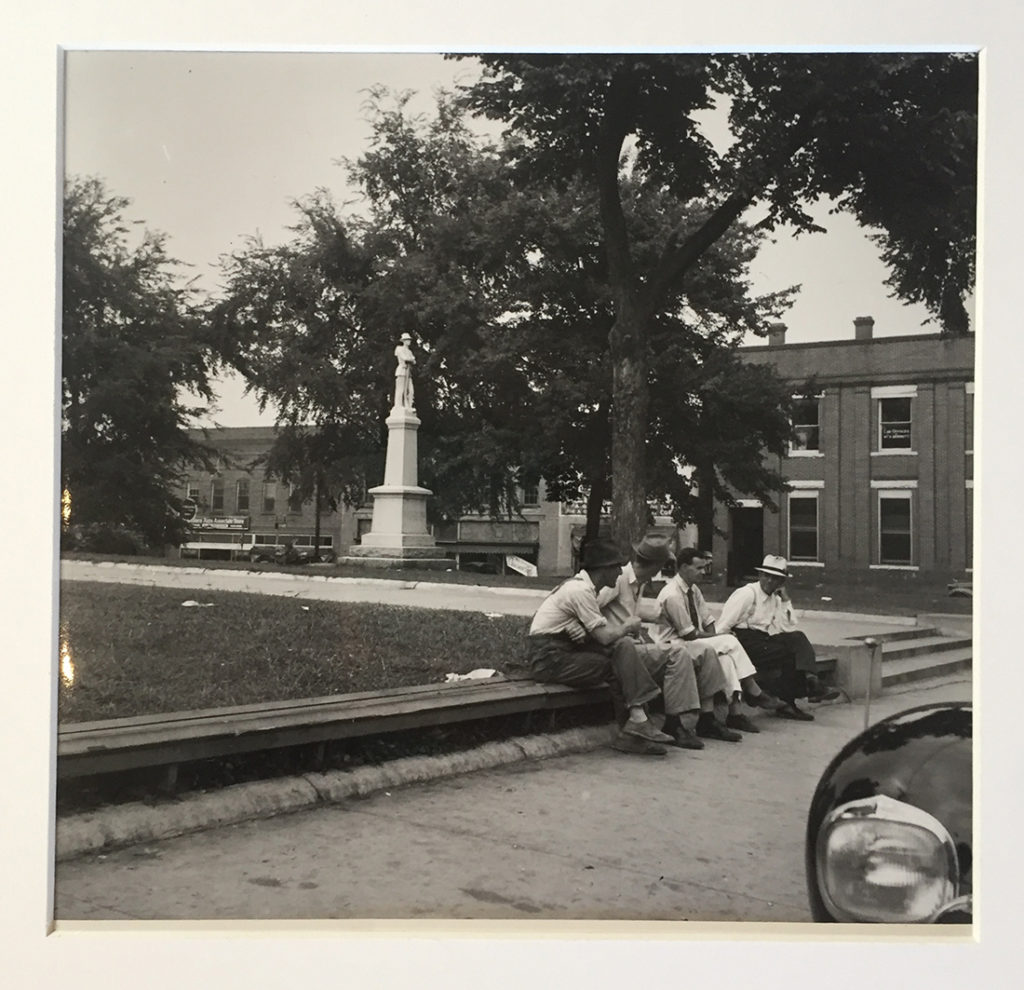 DOROTHEA LANGE Men Idling Round Courthouse Square - Photograph